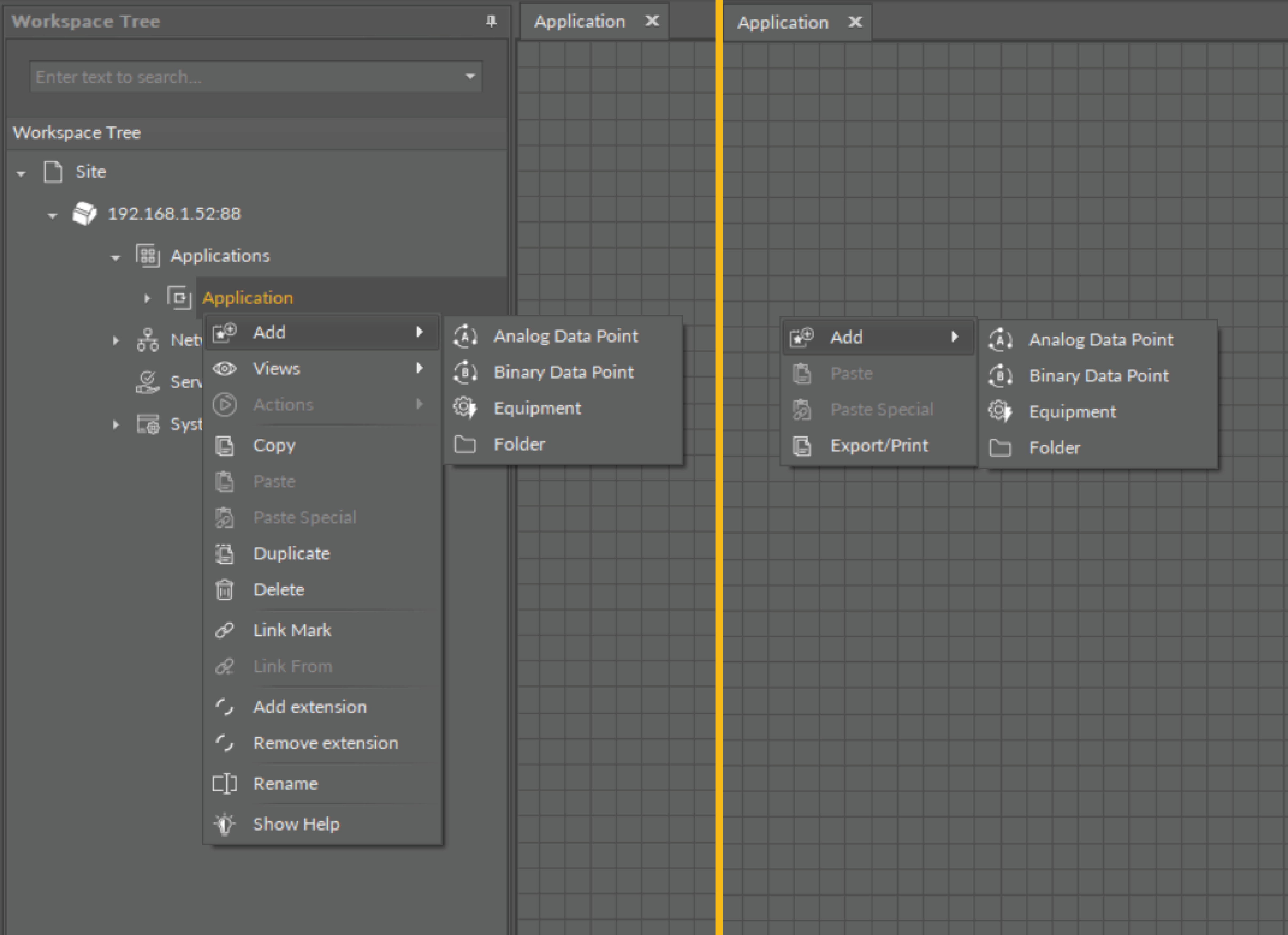 Adding and Removing Components in the Wire Sheet